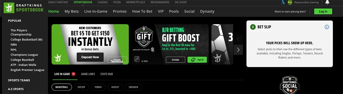 DraftKings Promo Code | Get $150 in Bonus Bets April 2024