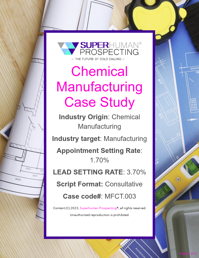 Superhuman Prospecting®_Chemical_Manufacturing_Industry_Script MFCT.003