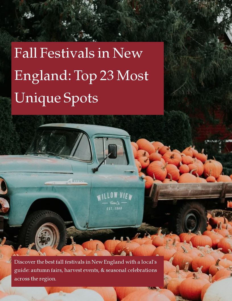 New England Fall Festivals Guide