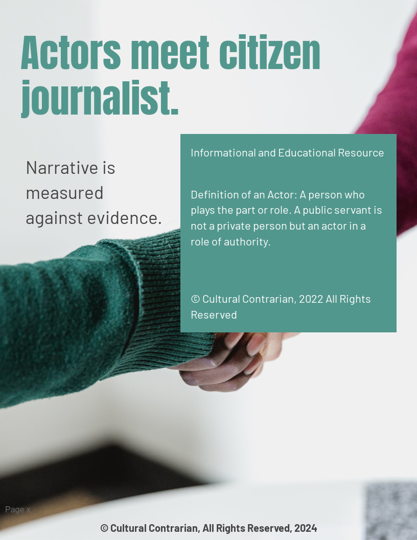 Actors meet citizen journalist