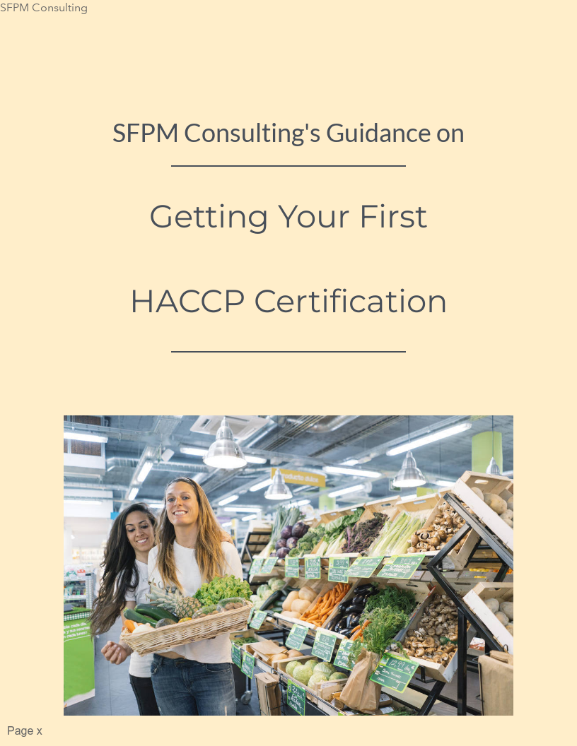 HACCP Certification in less than 4 months Guide