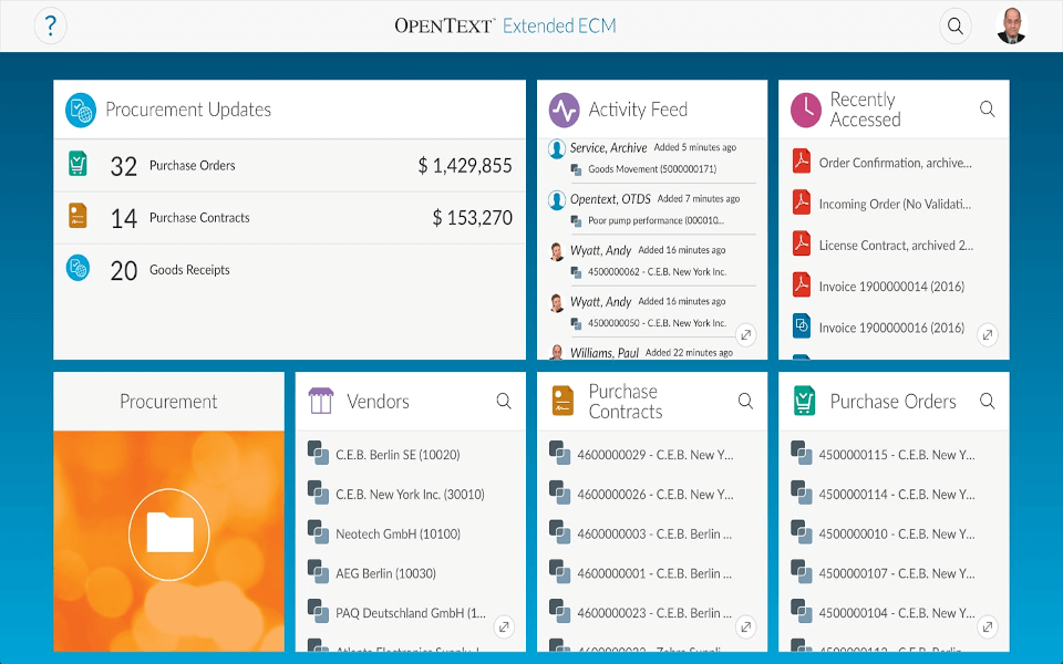 Encontre todas as informações sobre Opentext ECM