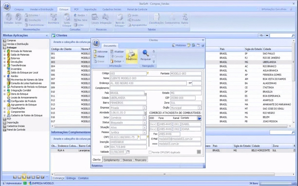 StarSoft ERP - Sistema de gestão empresarial