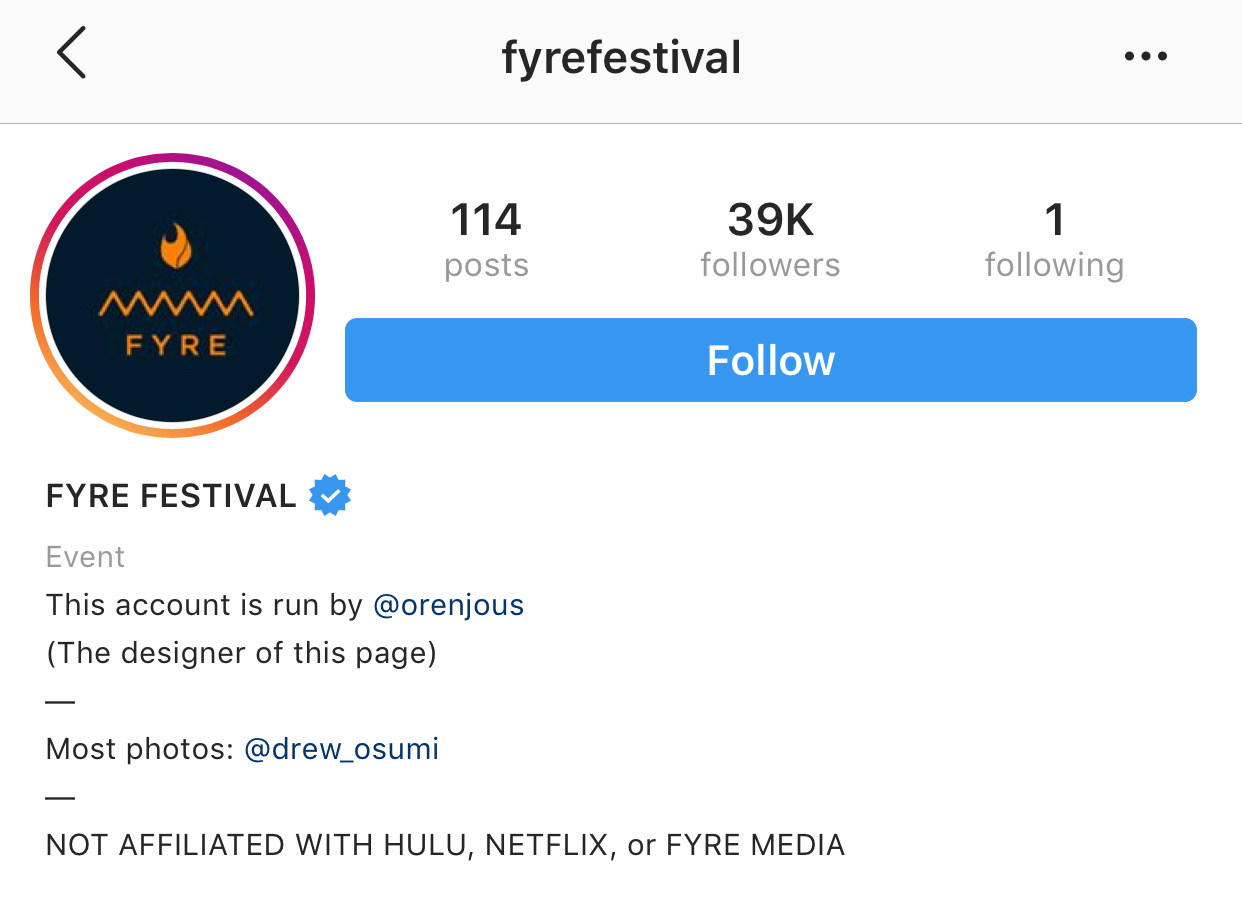 Hold Up—The Official Fyre Festival IG Is Back Up And Running | Betches