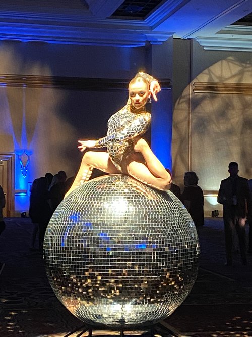 Disco Ball with Contortionist - Beyer Entertainment