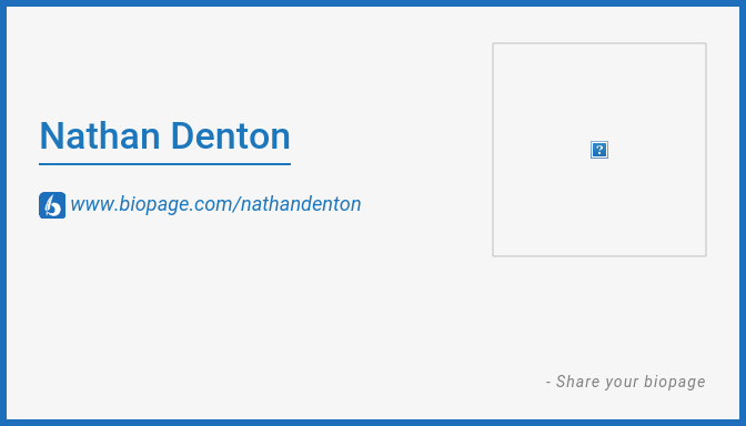 Nathan Denton - Biopage