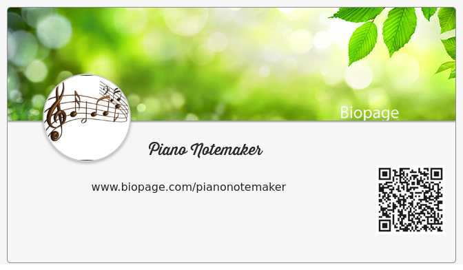 Piano Notemaker - Biopage