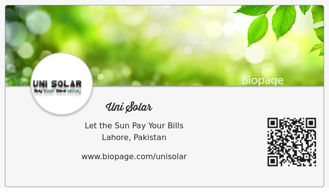 Uni Solar - Biopage