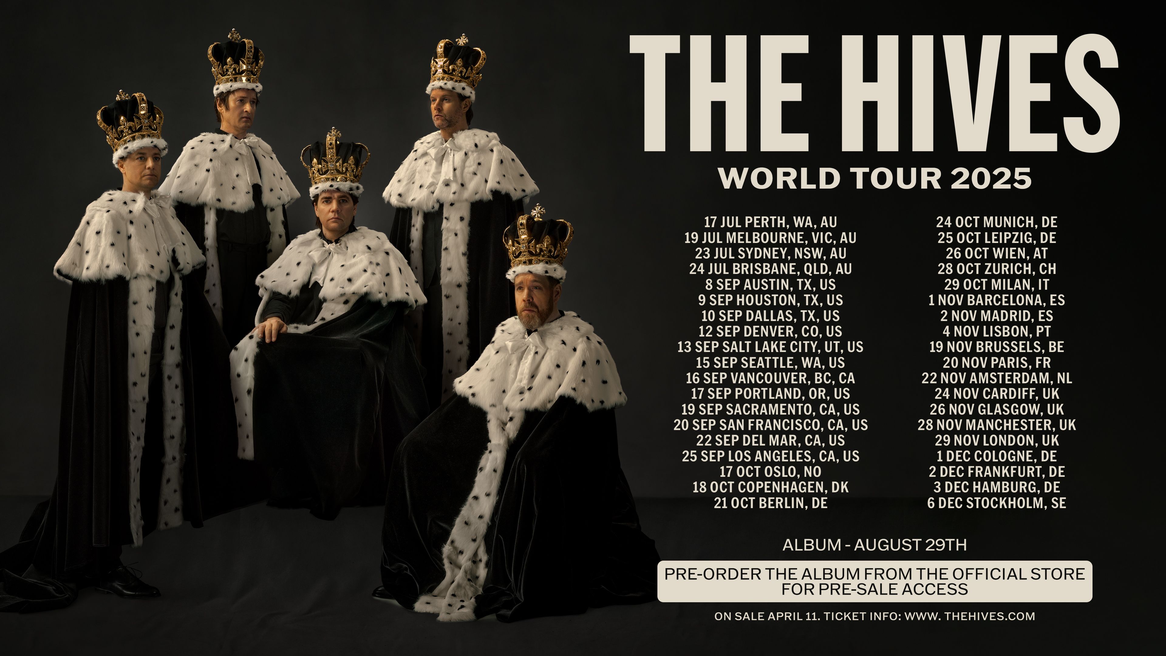 The Hives World Tour 2025