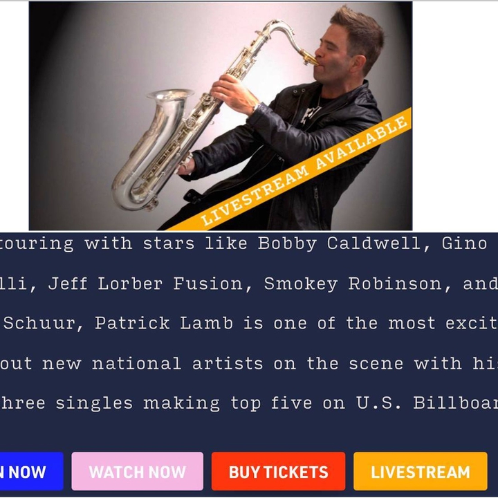 Patrick Lamb Tickets, 2022 Concert Tour Dates & Details | Bandsintown