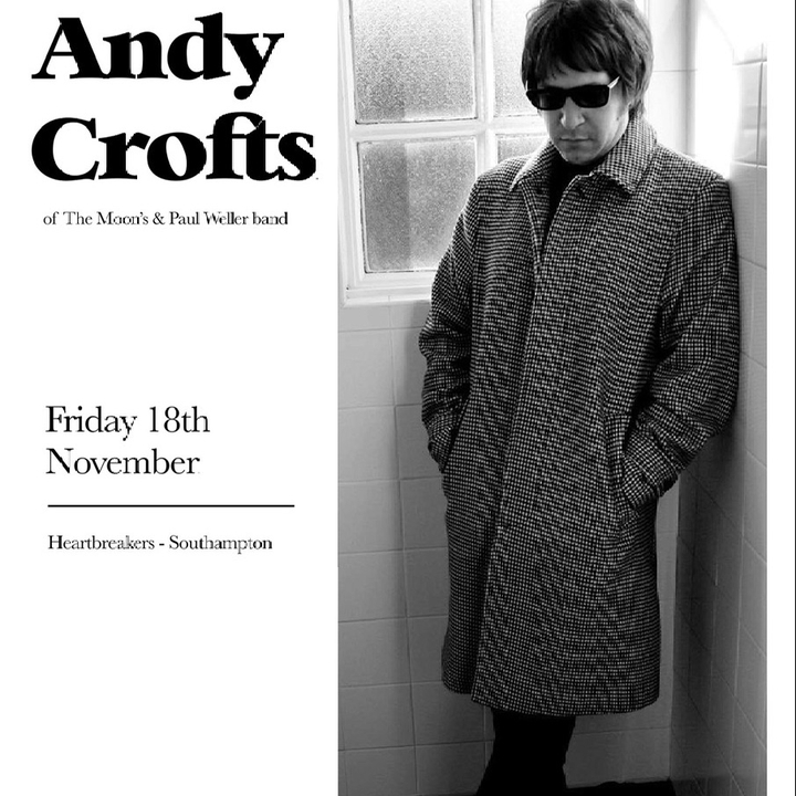 Andy Crofts Southampton Tickets, Heartbreakers bar/venue 18 de novembro ...