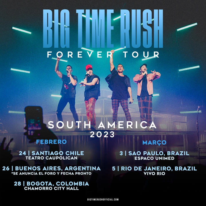 Big Time Rush Bogotá Tickets Chamorro City Hall Feb 28 2023 Bandsintown