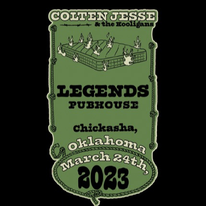Colten Jesse Chickasha Tickets, Legends Pub House & Venue Mar 24, 2023 ...