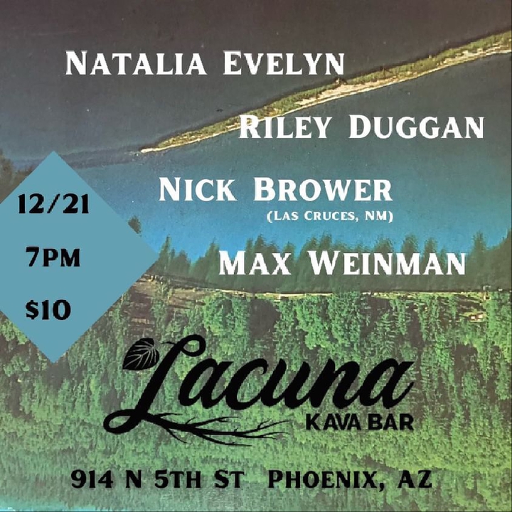 Natalia Evelyn Phoenix Tickets, Lacuna Kava Bar Dec 21, 2023 | Bandsintown