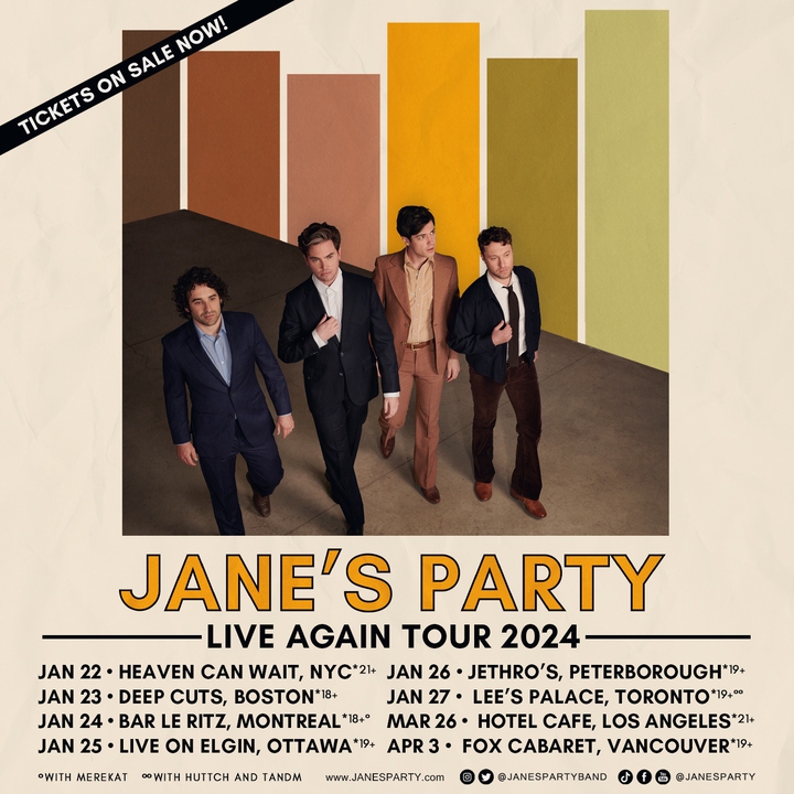 Jane's Party Vancouver Tickets, Fox Cabaret Apr 03, 2024 | Bandsintown