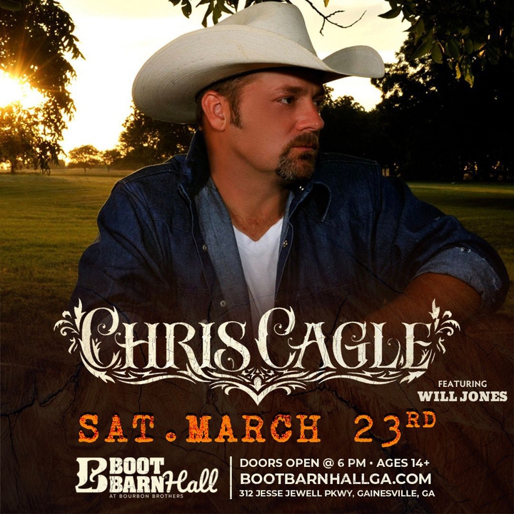 Chris Cagle Gainesville Tickets, Boot Barn Hall (Gainesville) Mar 23 ...