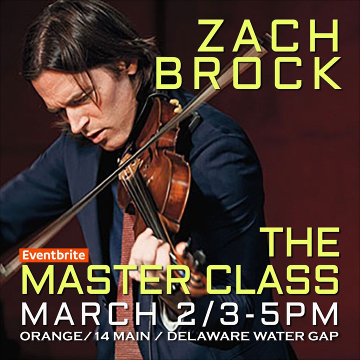 Zach Brock Delaware Water Gap Tickets, Orange: Coffee. Art. Music. Mar ...