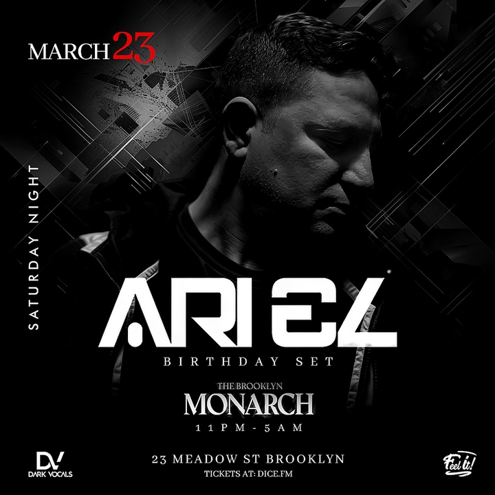 Ari El Brooklyn Tickets, The Brooklyn Monarch Mar 23, 2024 | Bandsintown