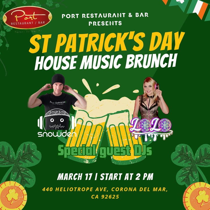 DJ Snowden Corona del Mar Entradas, Port Restaurant and Bar 17 de marzo ...