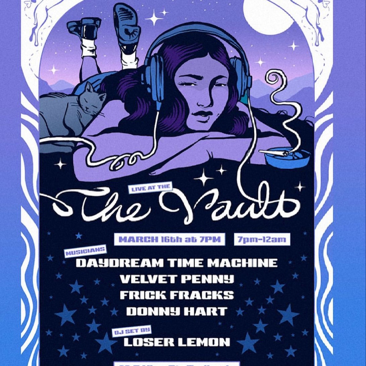 Daydream Time Machine Redlands Tickets, Vault Martini Bar & Grill Mar ...