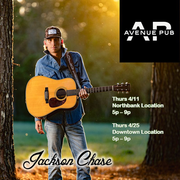 Jackson Chase Tuscaloosa Tickets, Avenue Pub - Downtown Tuscaloosa Apr ...