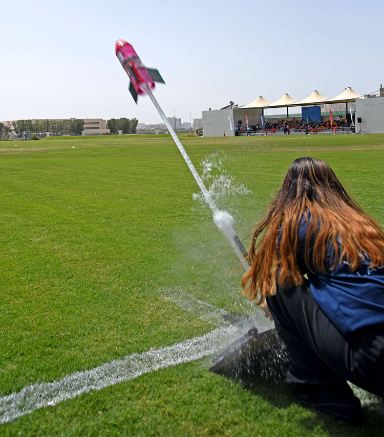Emirates Aviation University holds 5th annual Water Rocket Competition ...