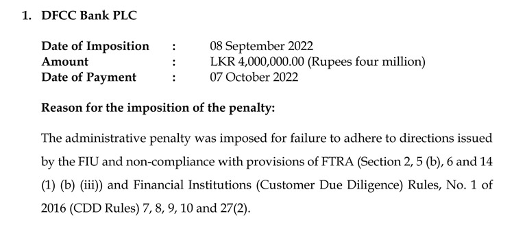 Central Bank imposes administrative penalties on five leading banks ...