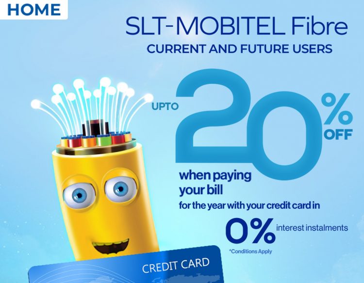 SLT-MOBITEL offers credit card instalment deals for Fibre customers ...