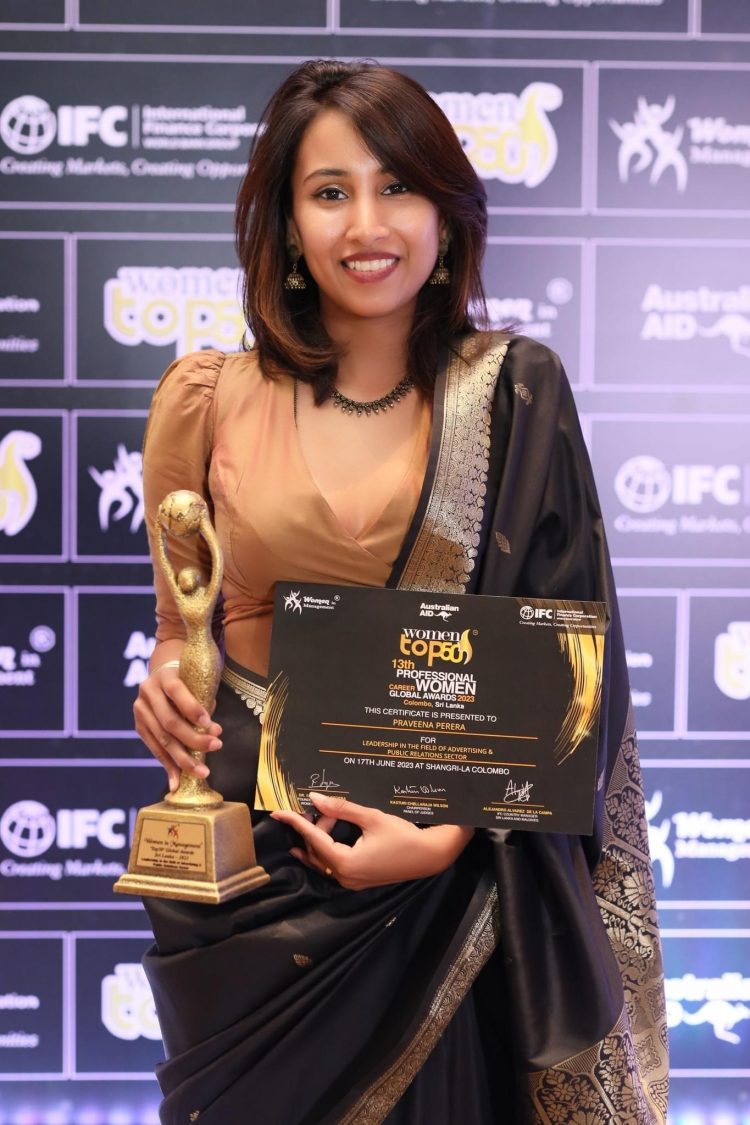 Praveena Perera from MullenLowe wins “Top 50 women” professional award ...