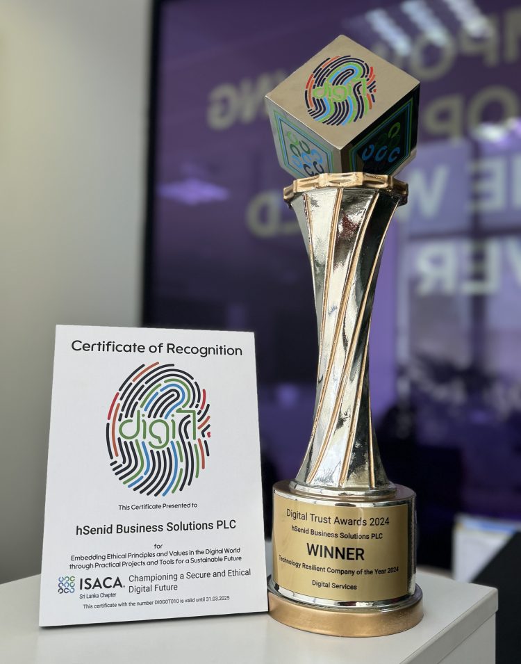 hSenidBiz wins "Technology Resilient Company" Award at ISACA Sri Lanka ...