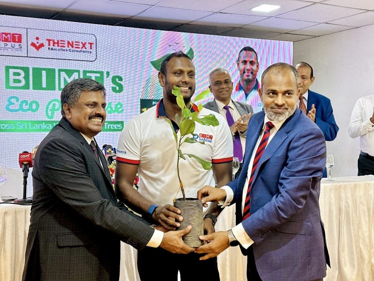 Angelo Mathews Leads BIMT Campus’ “Eco Promise” to Plant 100,000 Trees ...