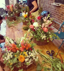 Floral Design Project: English Garden Baskets