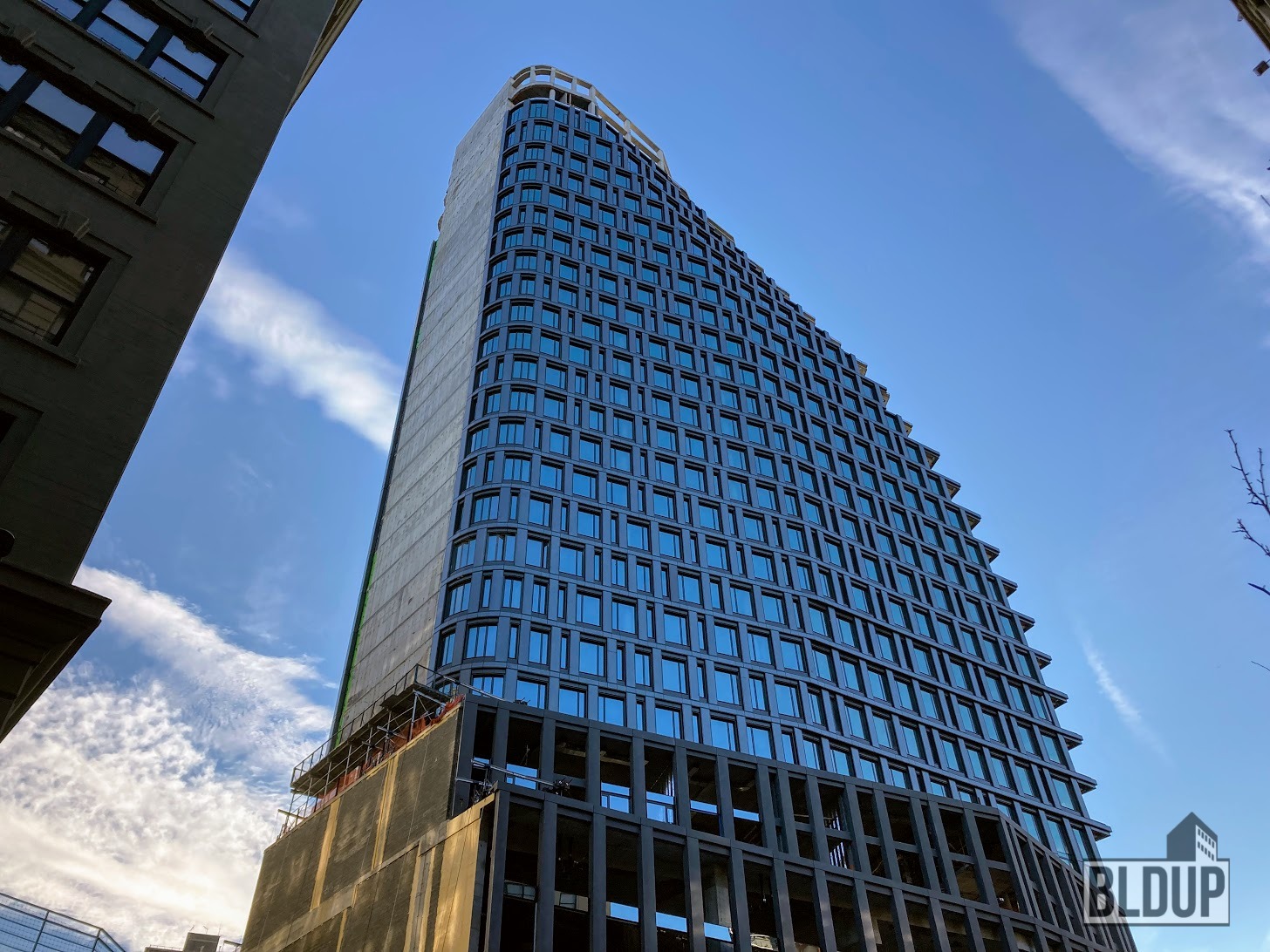Facade Work Progresses for Luxury Condo Tower in DUMBO