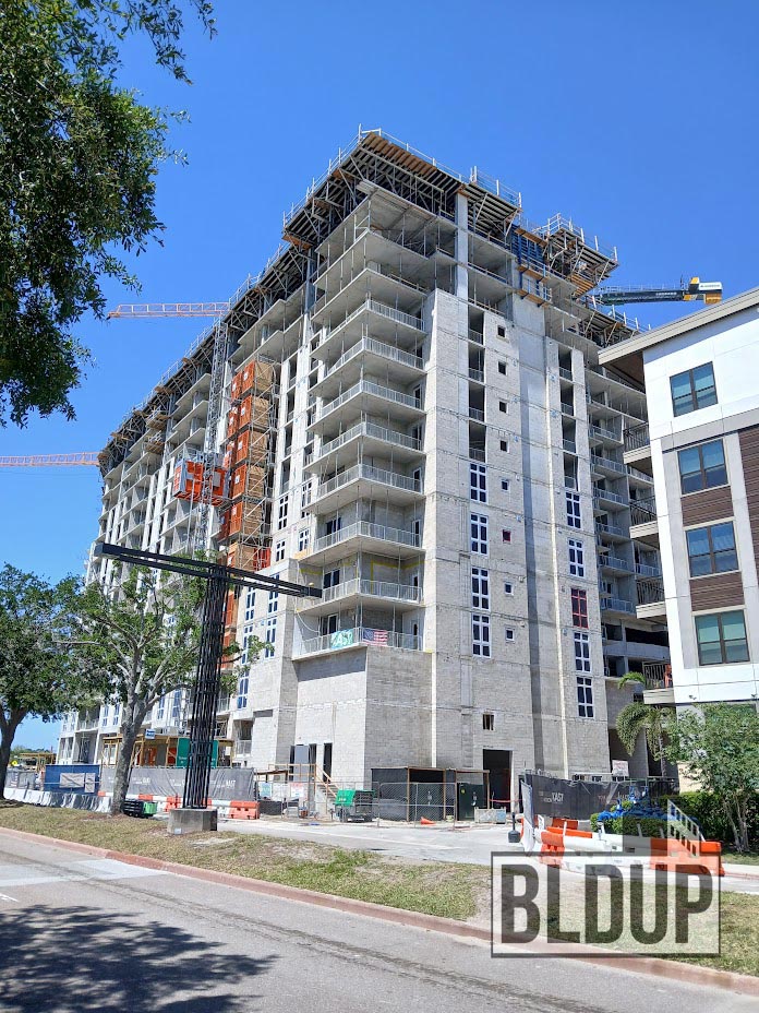 Mixed-Use Development in St. Petersburg Close to Topping Out