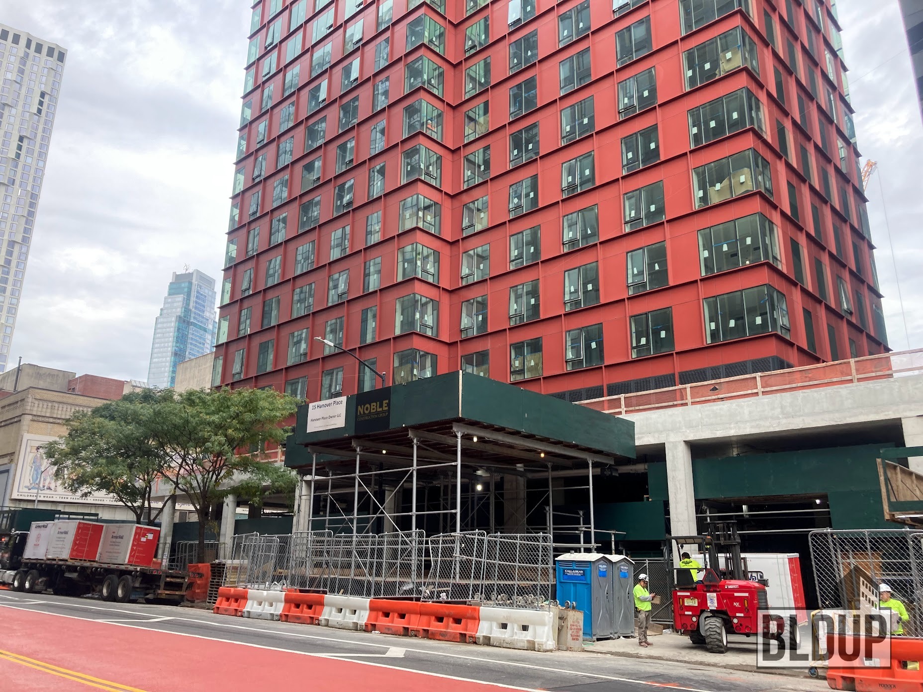 Facade Work Far Along at 15 Hanover Place