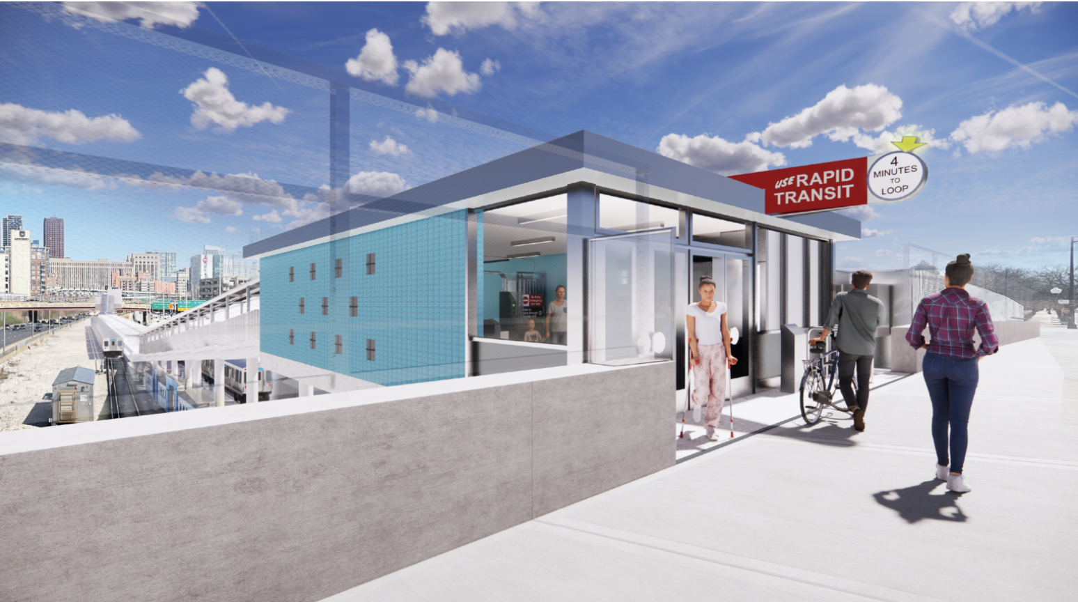 New CTA Station Ramps Will be Built Along Forest Park Branch of Blue ...
