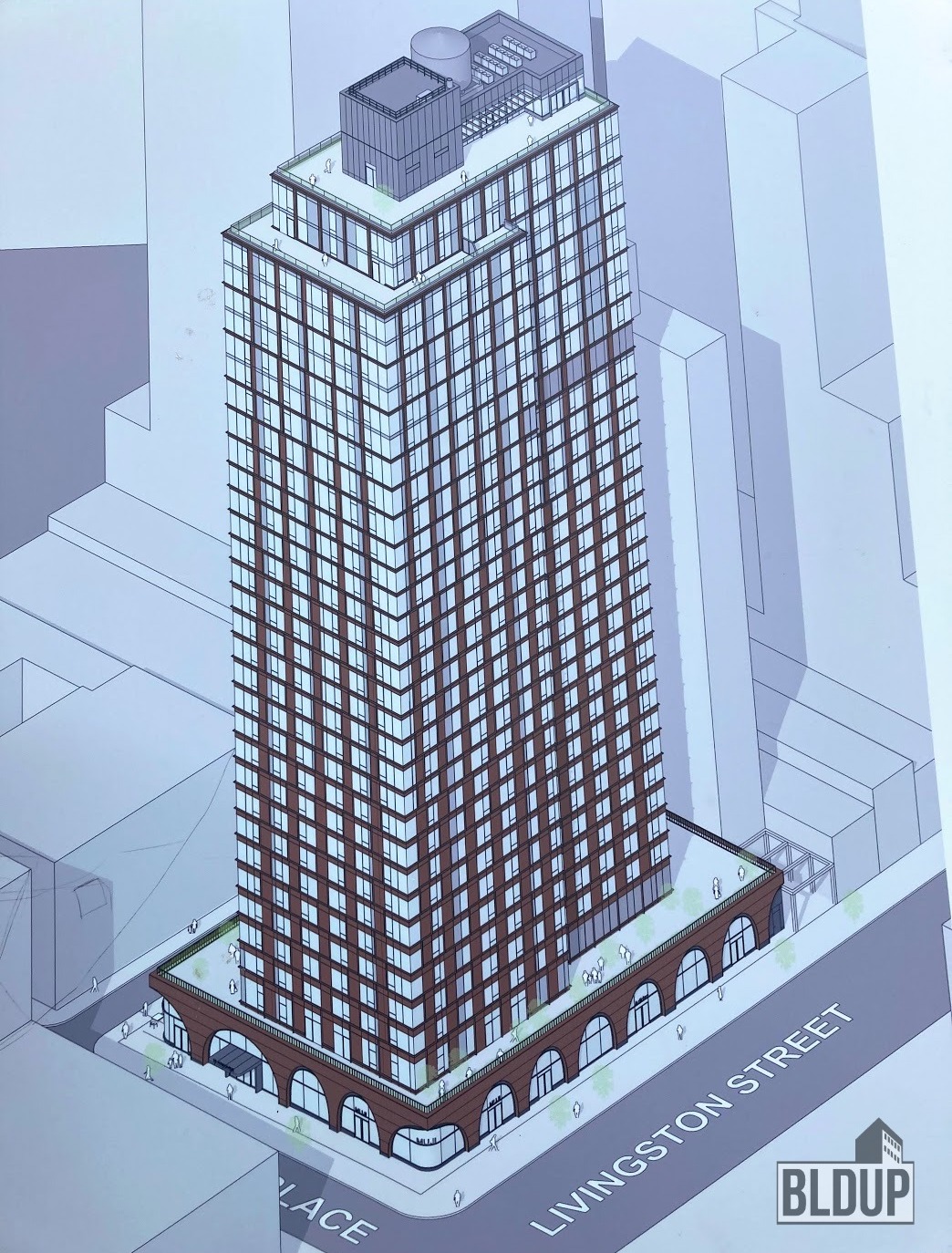 Facade Work Far Along at 15 Hanover Place