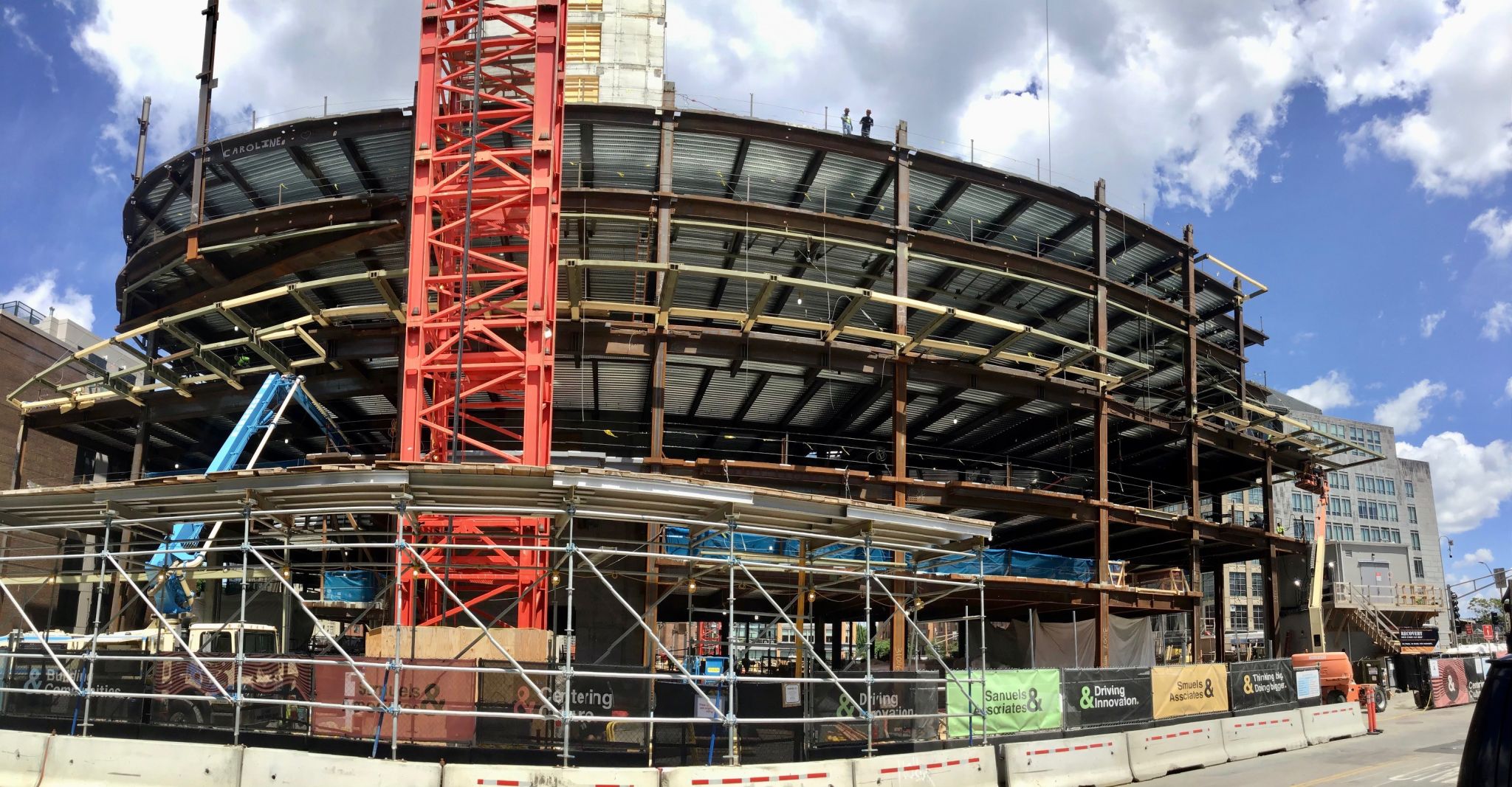 Steel Framing Progressing on First Parcel 12 Building