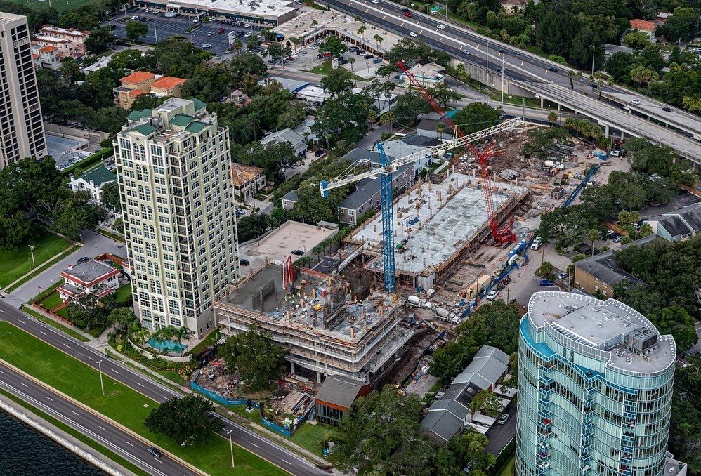 Construction Showing Progress at Ritz-Carlton Residences Tampa