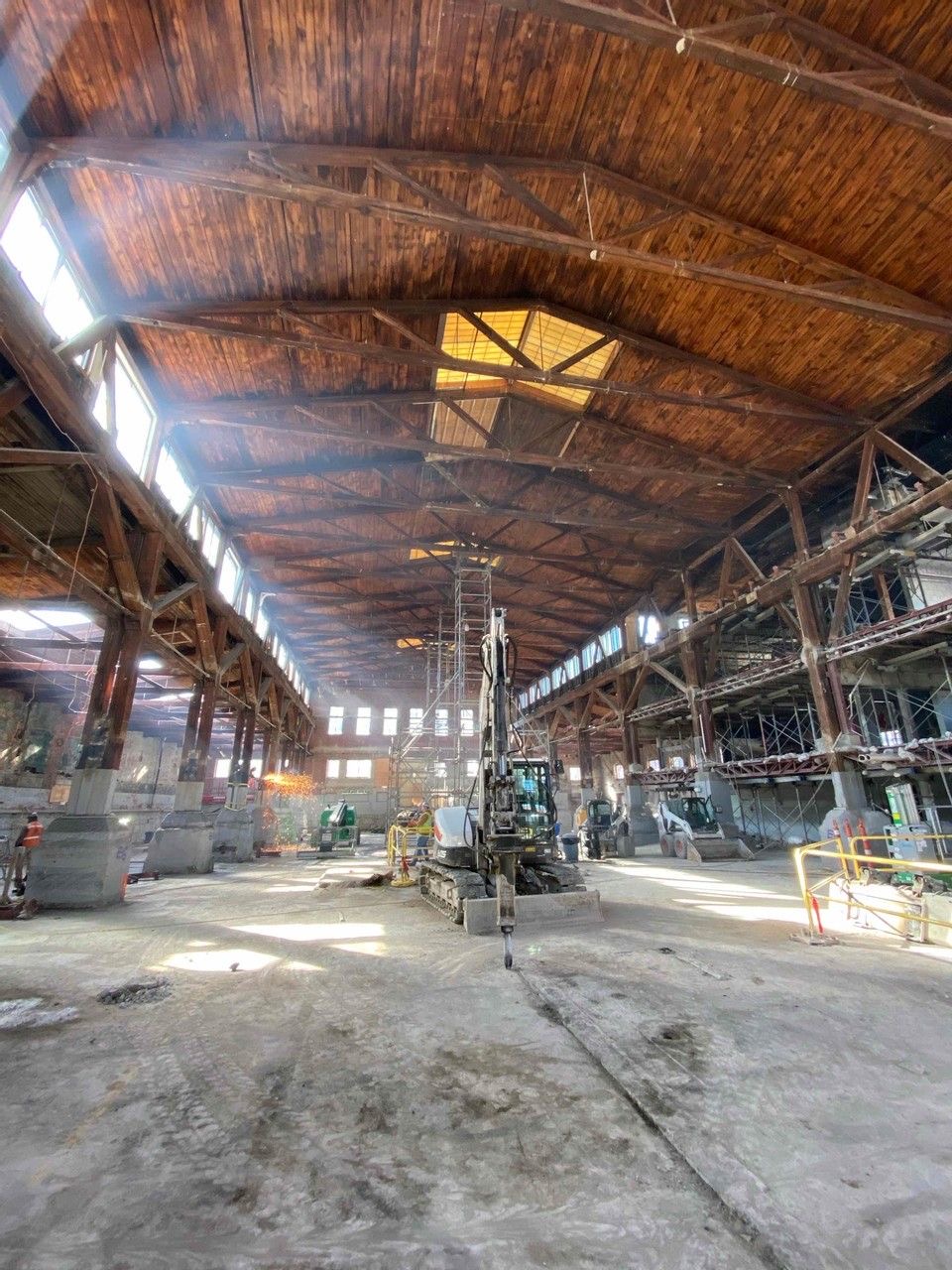 Interior Work Making Headway on The Foundry in Kendall Square