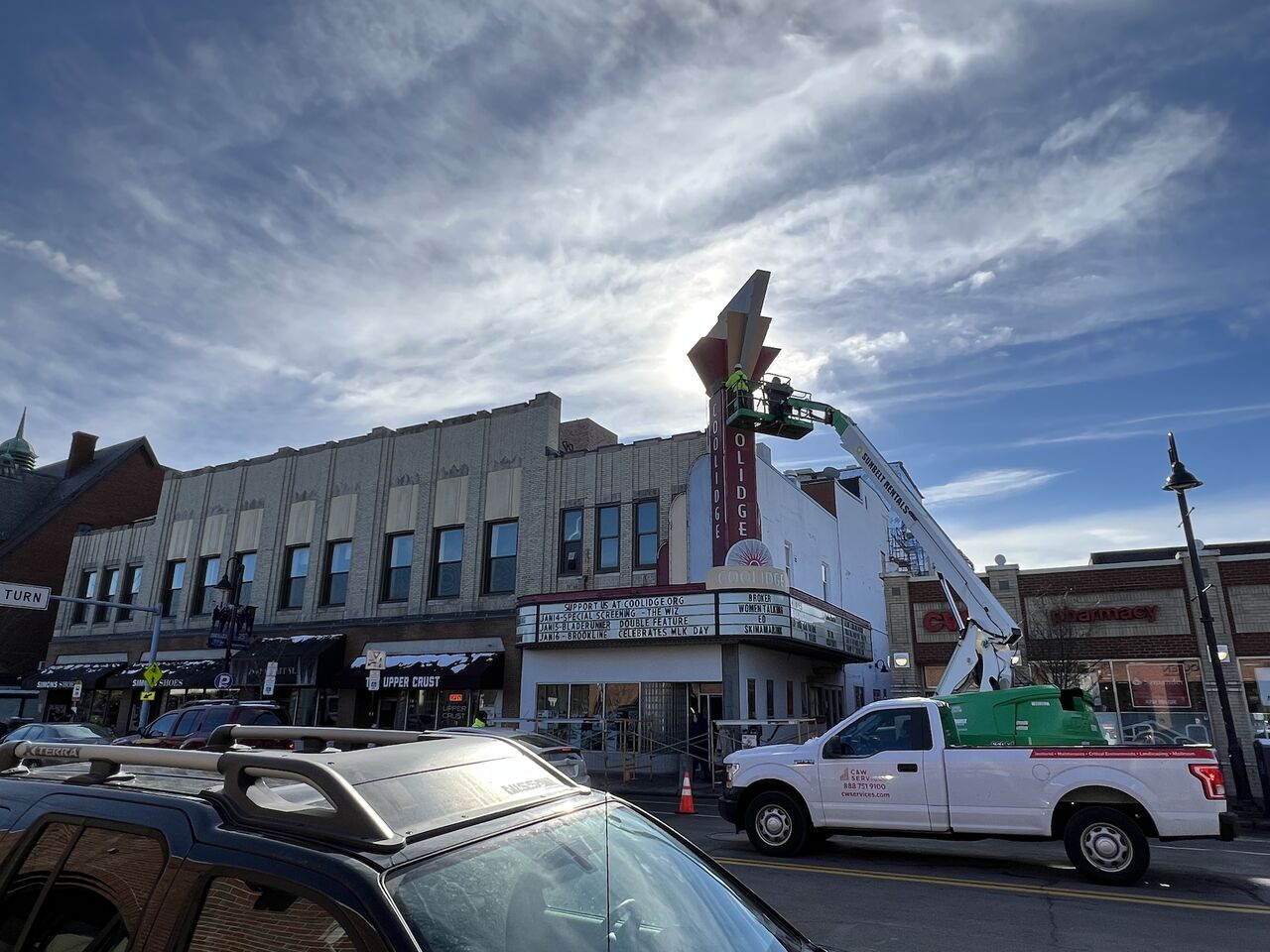 Renovation Complete for Coolidge Corner Theatre Sign