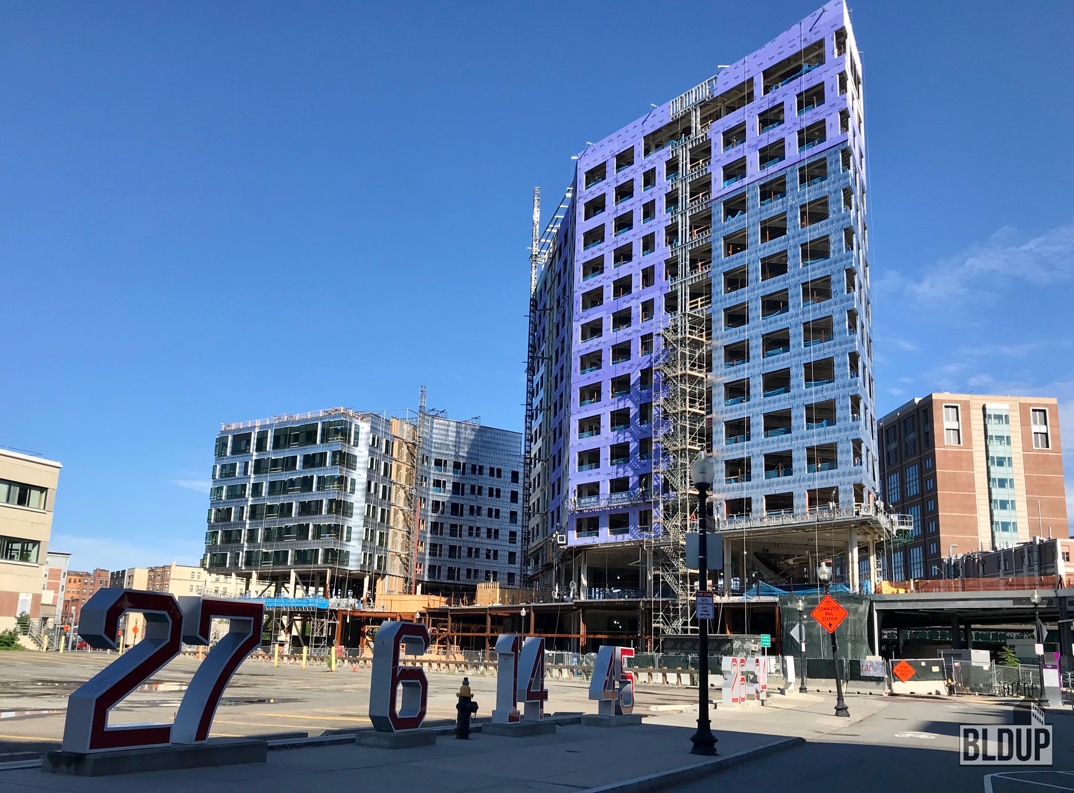 Work Continues on Building Envelope for The Fenway Center