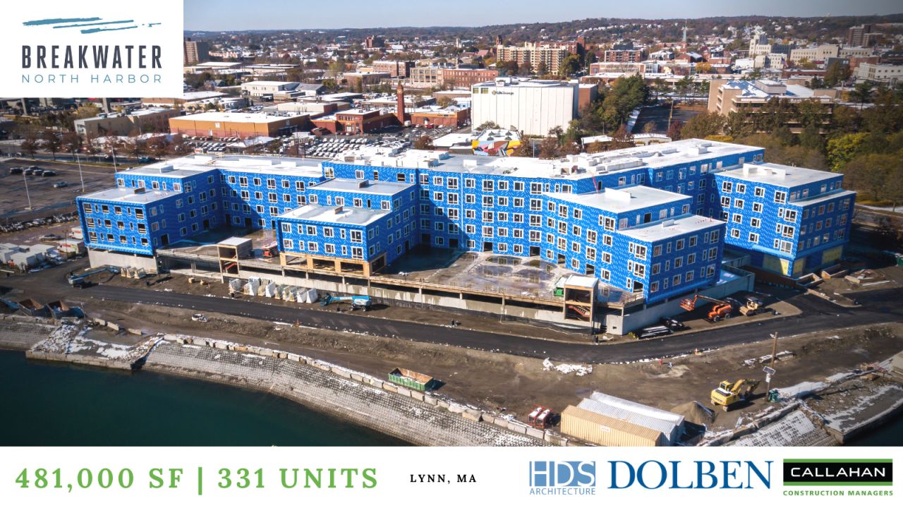 Roofing and Windows Complete on Building 1 of Breakwater