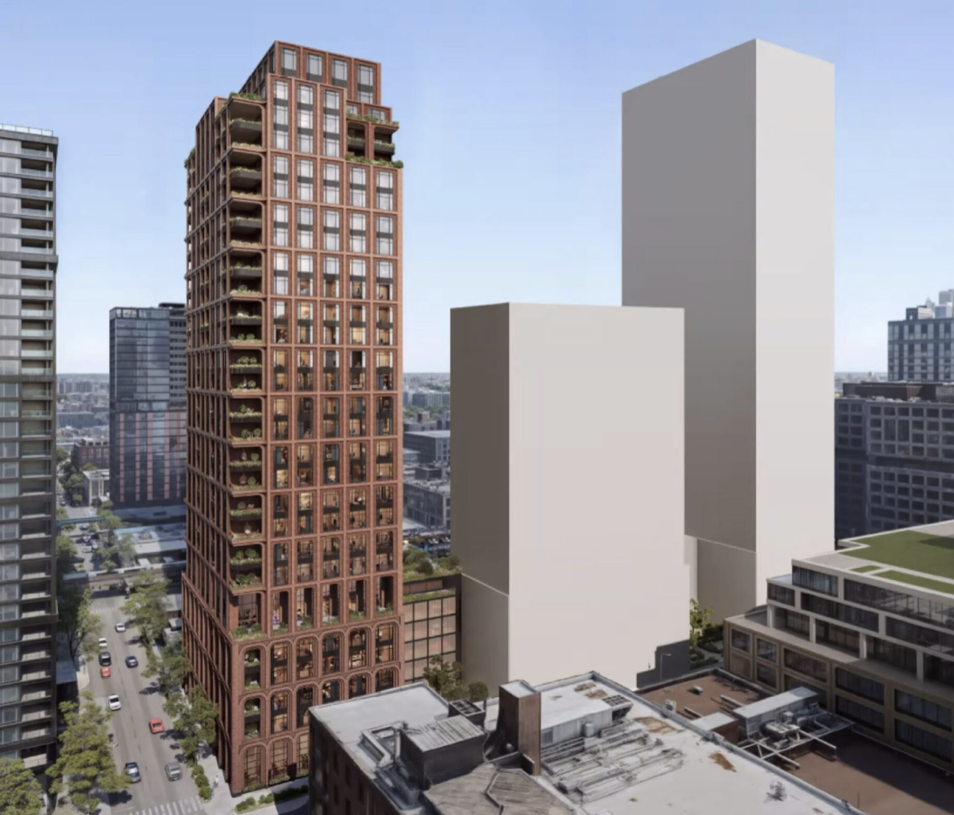 Renderings Revealed for Fulton Market Three-Tower Development