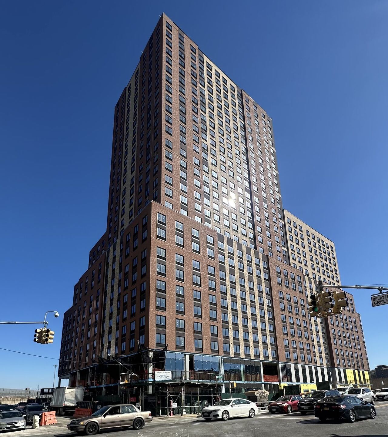 Facade Install Wrapping Up on Inwood's Tallest Building | BLDUP