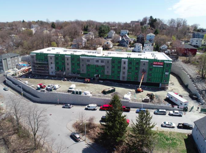 Exterior Work Underway for 72 Unit Project in Worcester