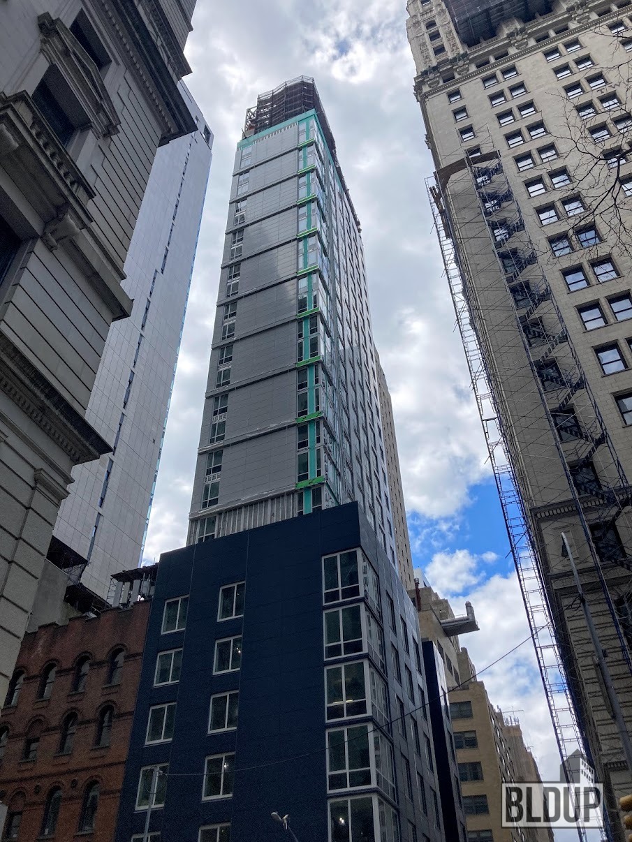 Facade Work Underway for Financial District Hotel