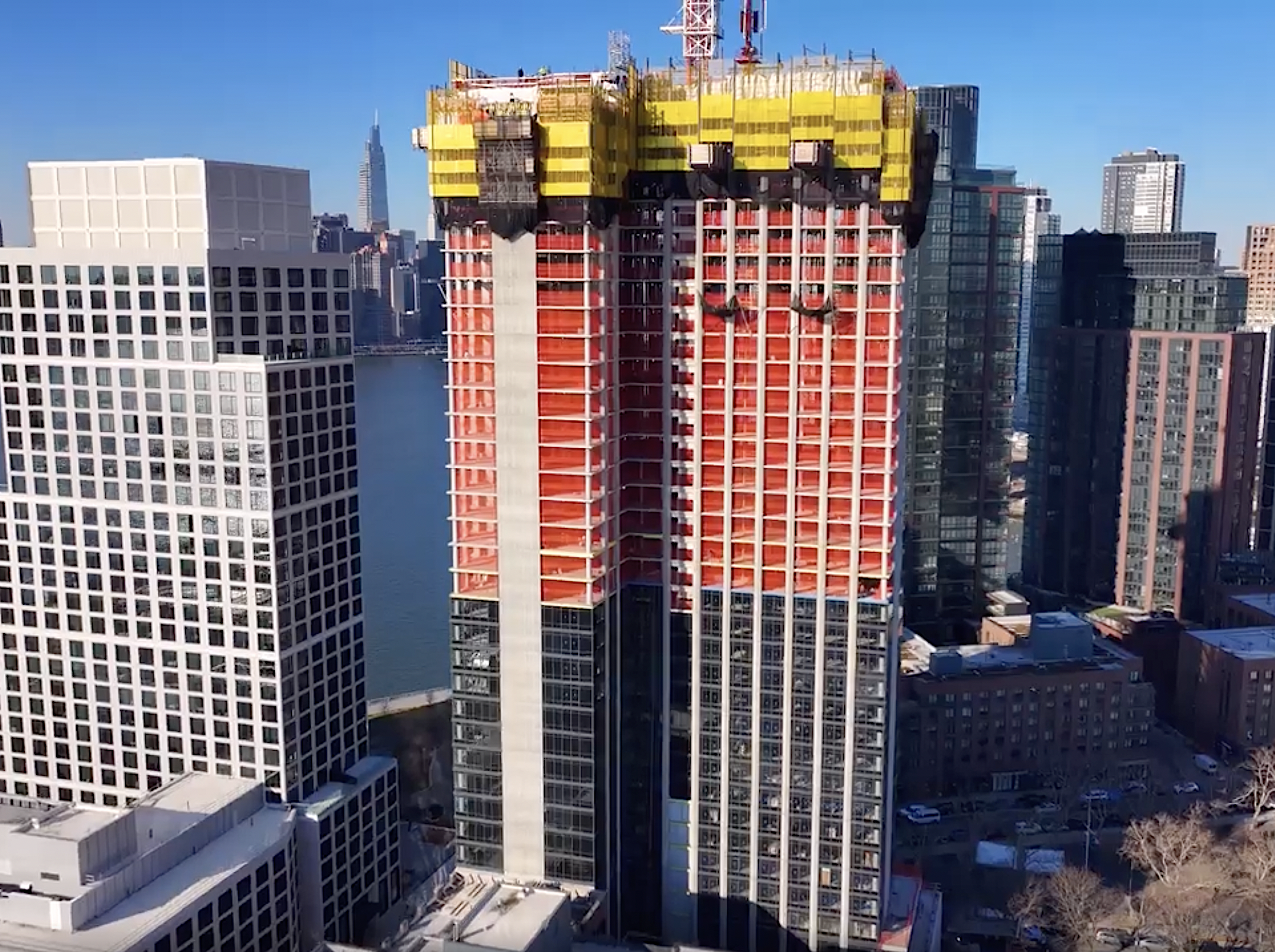 41-Story Tower Project Nears Final Height in Greenpoint