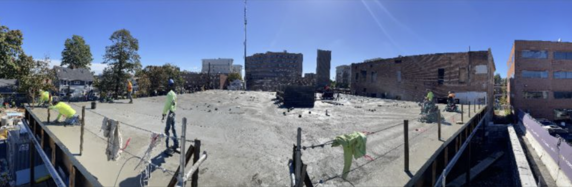 Slab Pour Underway on 1170 Hancock Street in Quincy | BLDUP