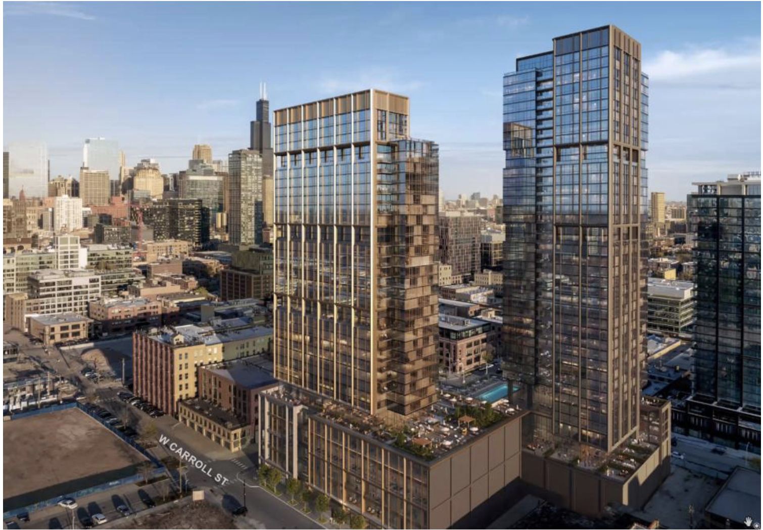 Demo Permit Issued to Make Way for 2-Tower Development in Fulton Market